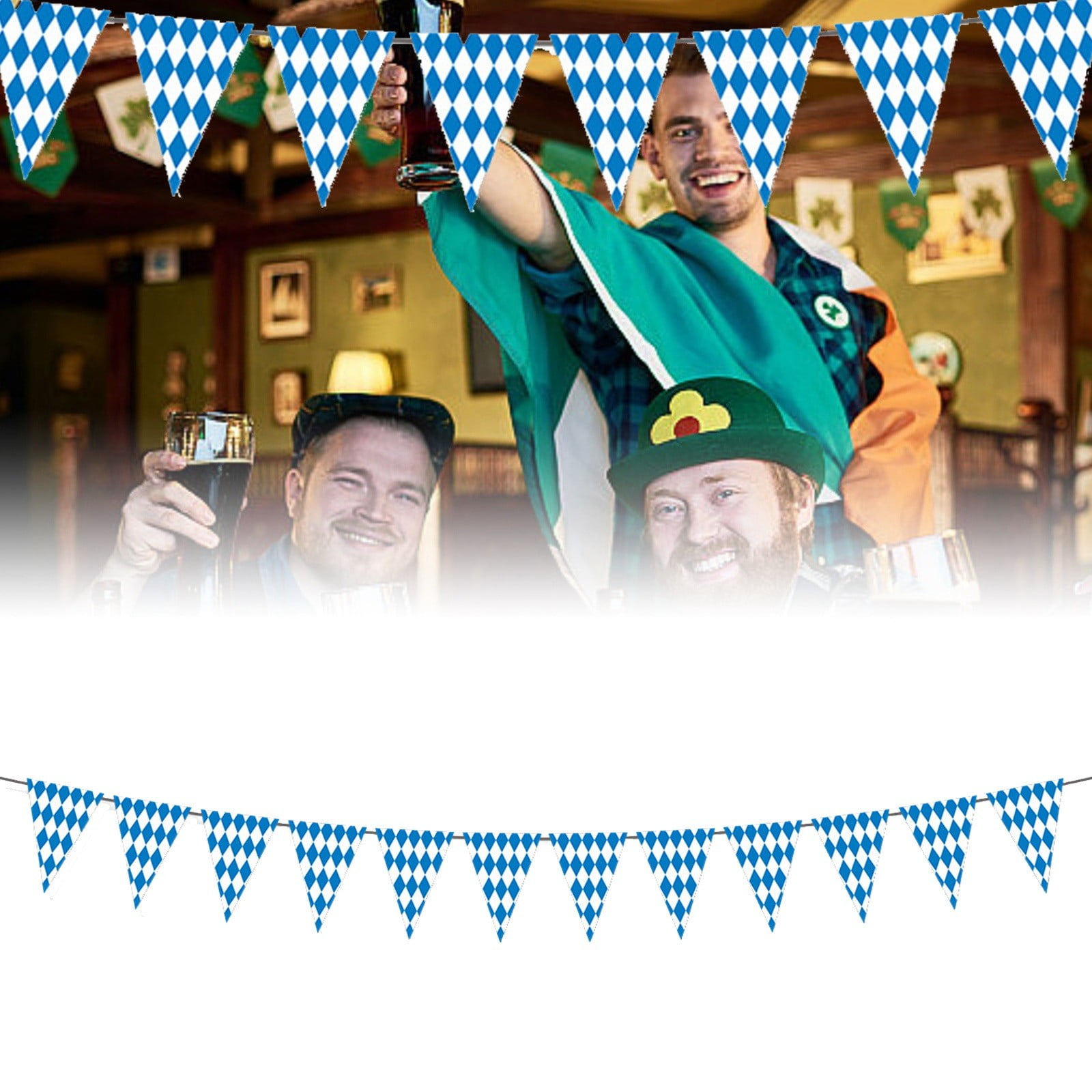 Festival Theme Decoration PROST OKTOBERFEST Flag Spiral Pendant Set ...