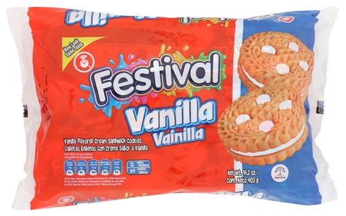 Festival Vanilla Cookies 14.21 oz (Pack of 12) - Walmart.com