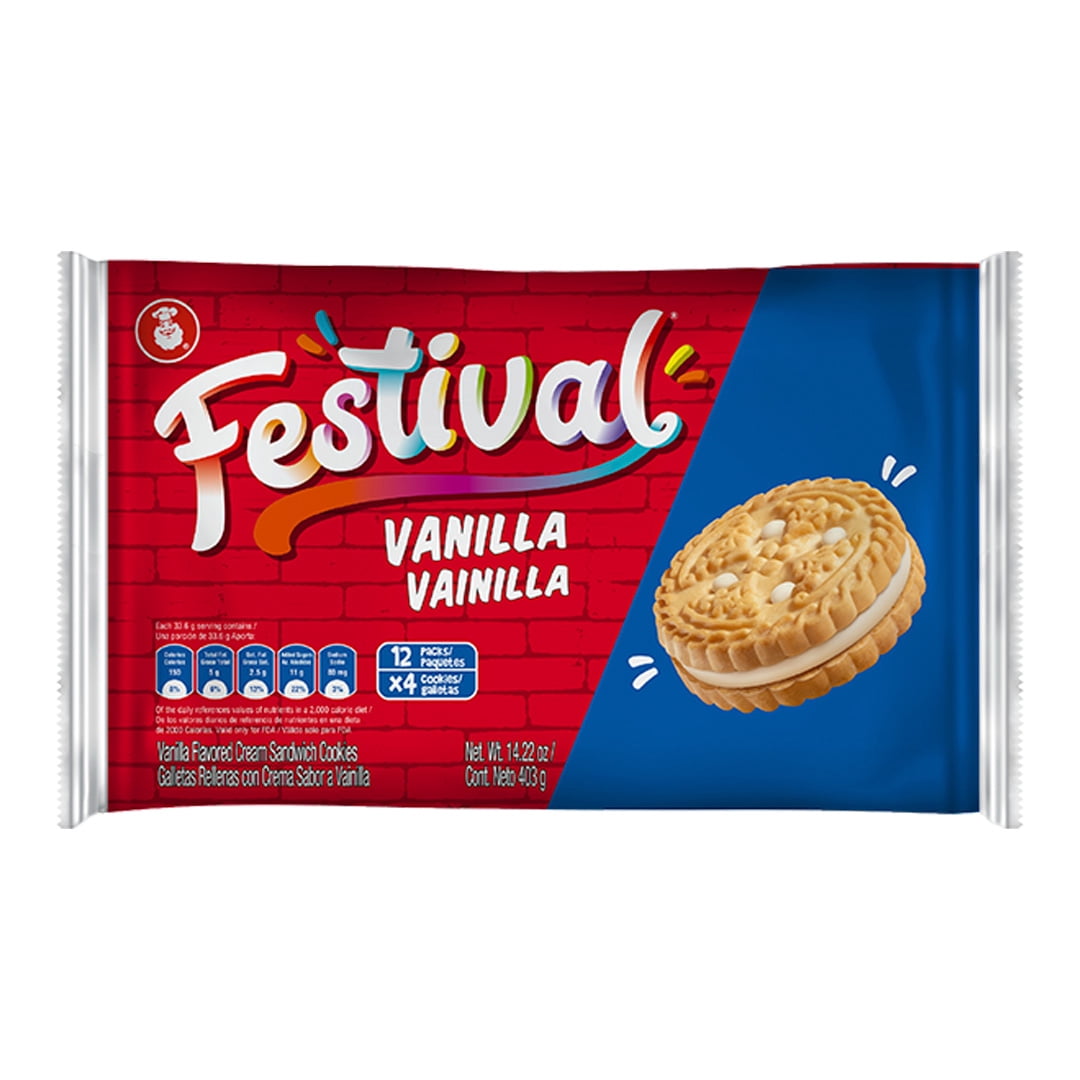 Festival Vanilla Creme Cookies, 14.1 oz, Pack of 1 - Walmart.com