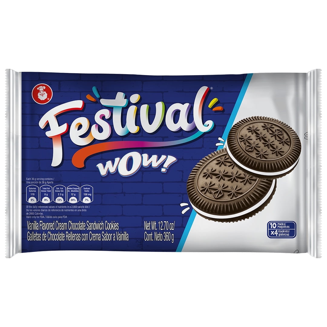 Festival Wow Sandwich Cookies, 12.7 oz, Pack of 1 - Walmart.com