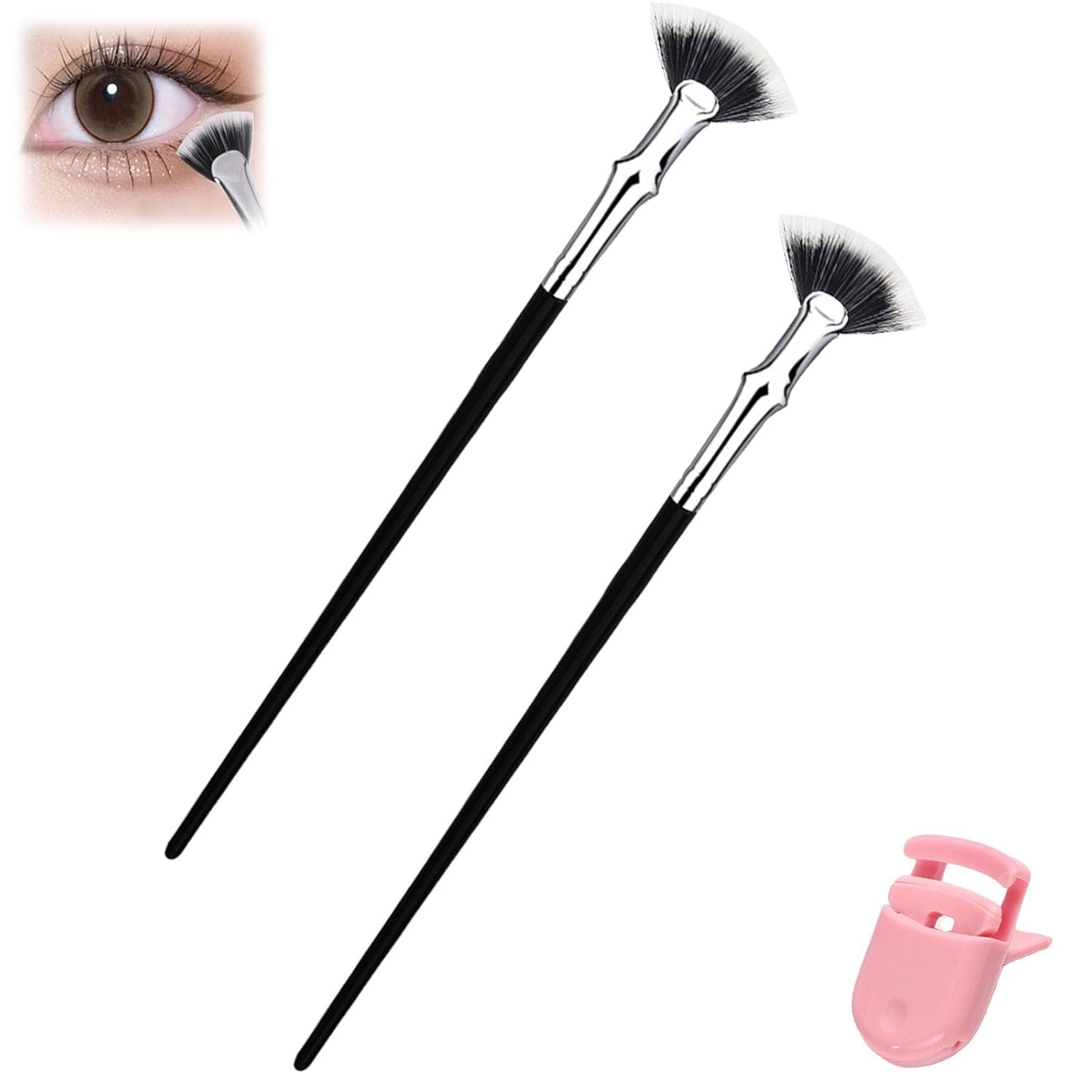 Festivalment Lash Brush,Festivalment Mascara Fan Brush,Folding Angle ...
