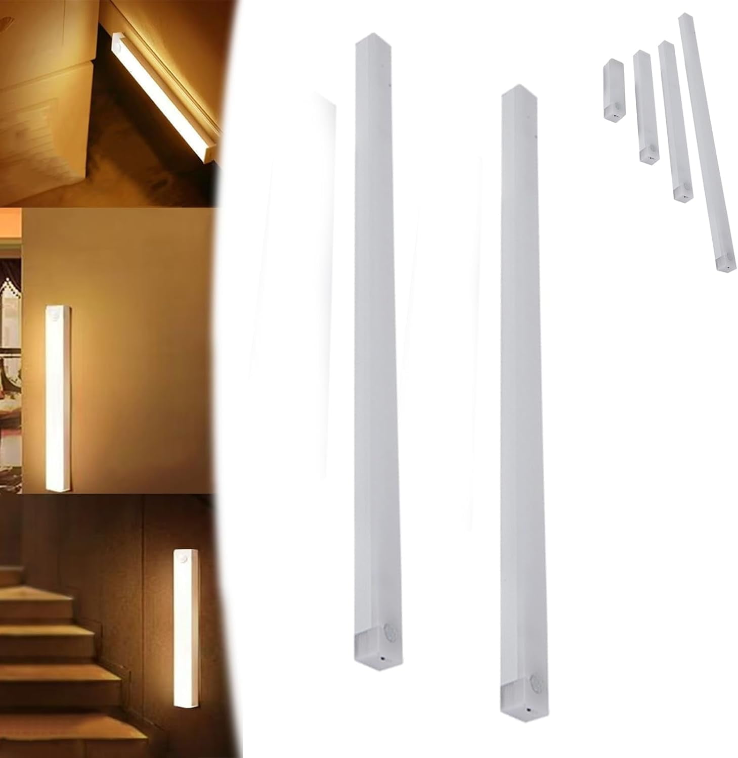 Festivalment Lights, Punch-Free Smart Sensor Magnetic Rechargeable LED ...