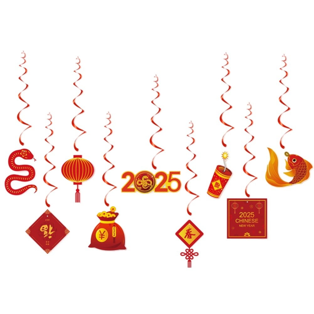 Festive 9 Pcs Chinese New Year Decorations Set - Bring Luck & Joy for ... Festive 9 Pcs Chinese New Year Decorations Set - Bring Luck & Joy for ...