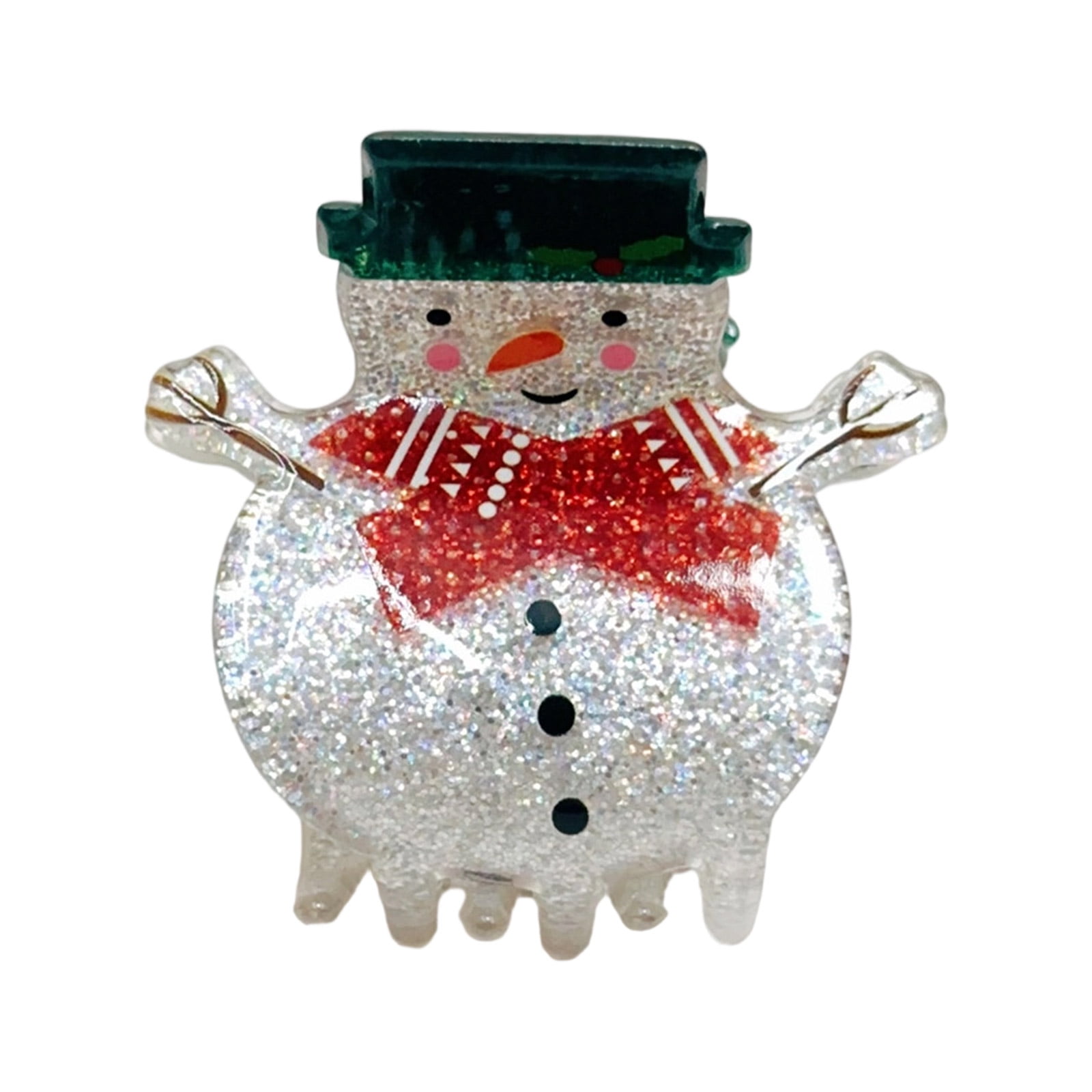Festive Acrylic Hair Clips Christmas Tree For Kids Adults Party ...
