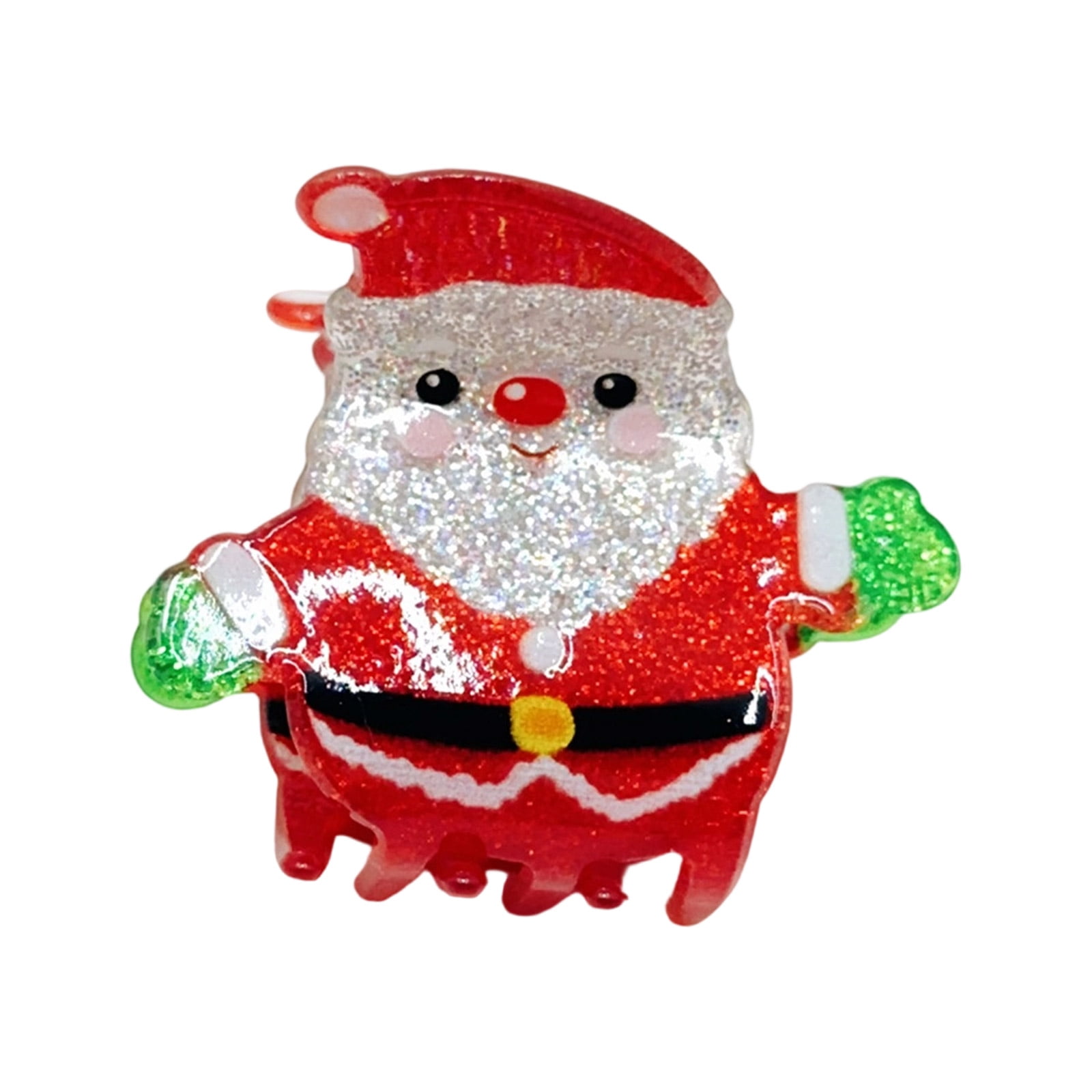 Festive Acrylic Hair Clips Christmas Tree For Kids Adults Party ...