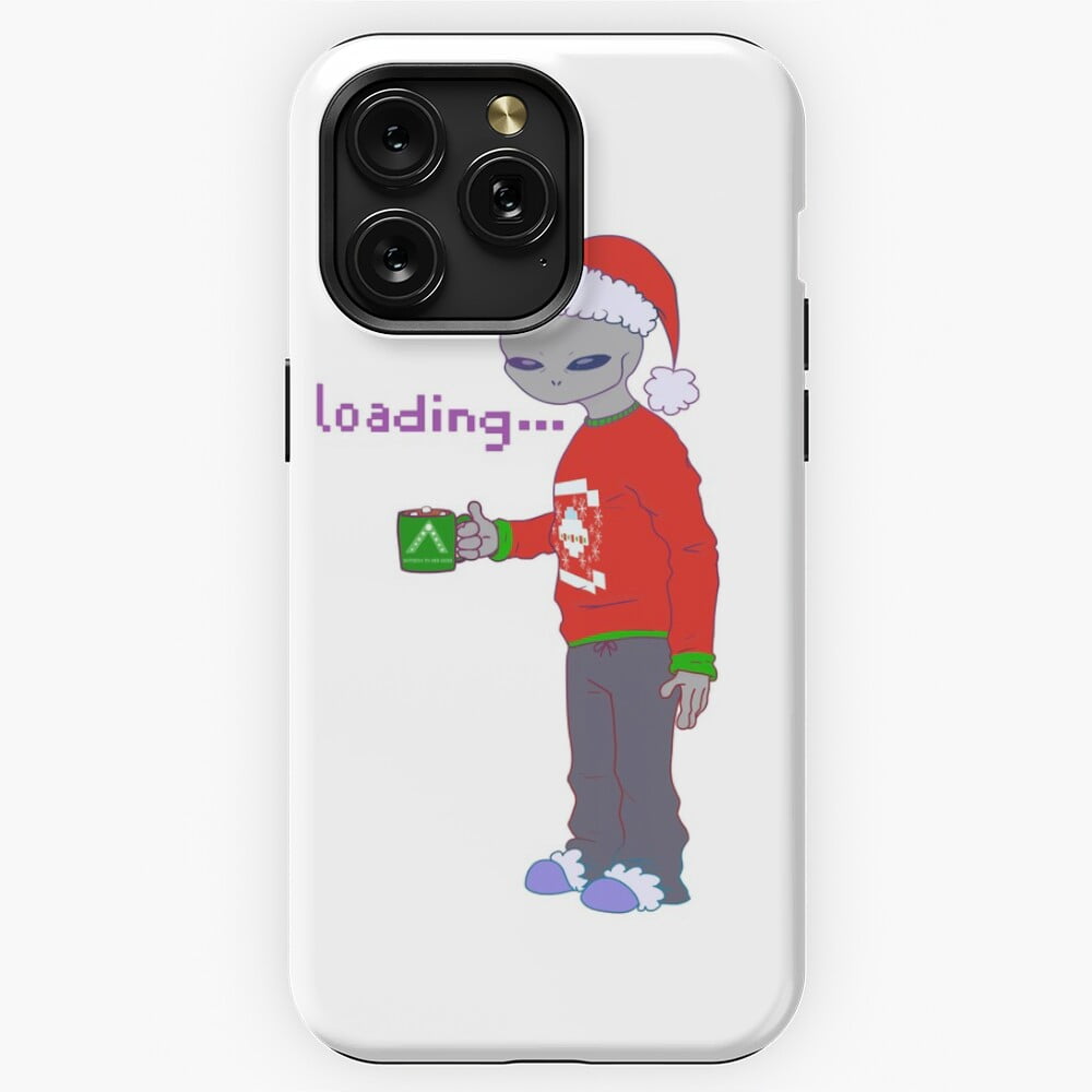Festive Alien Loading Screen Funny Holiday Humor with iPhone 17 to 11 ...