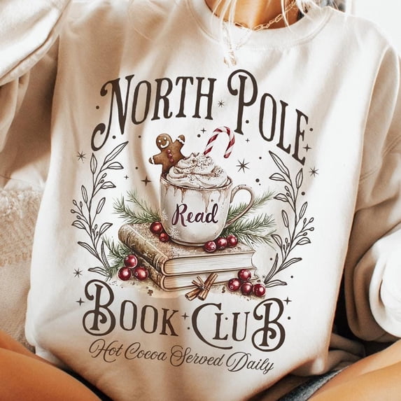 Festive "All Booked for Christmas" Mug & Books Sweatshirt for Teachers ...