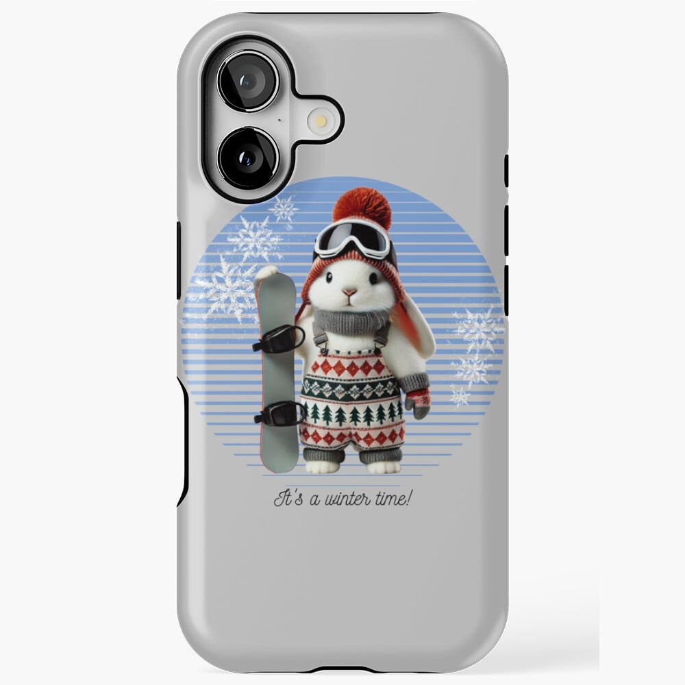 Festive Animal in Winter Attire Snow Phone Case 17 16 15 14 13 12 11 ...