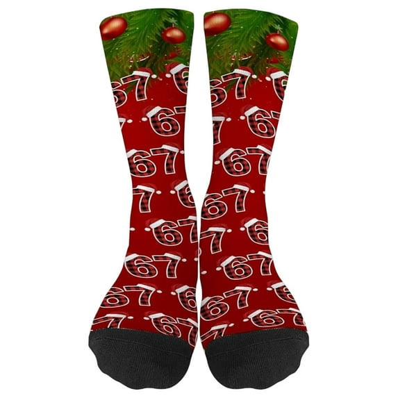 Festive Athletic Socks With Print For Young Athletes Durable Everyday ...