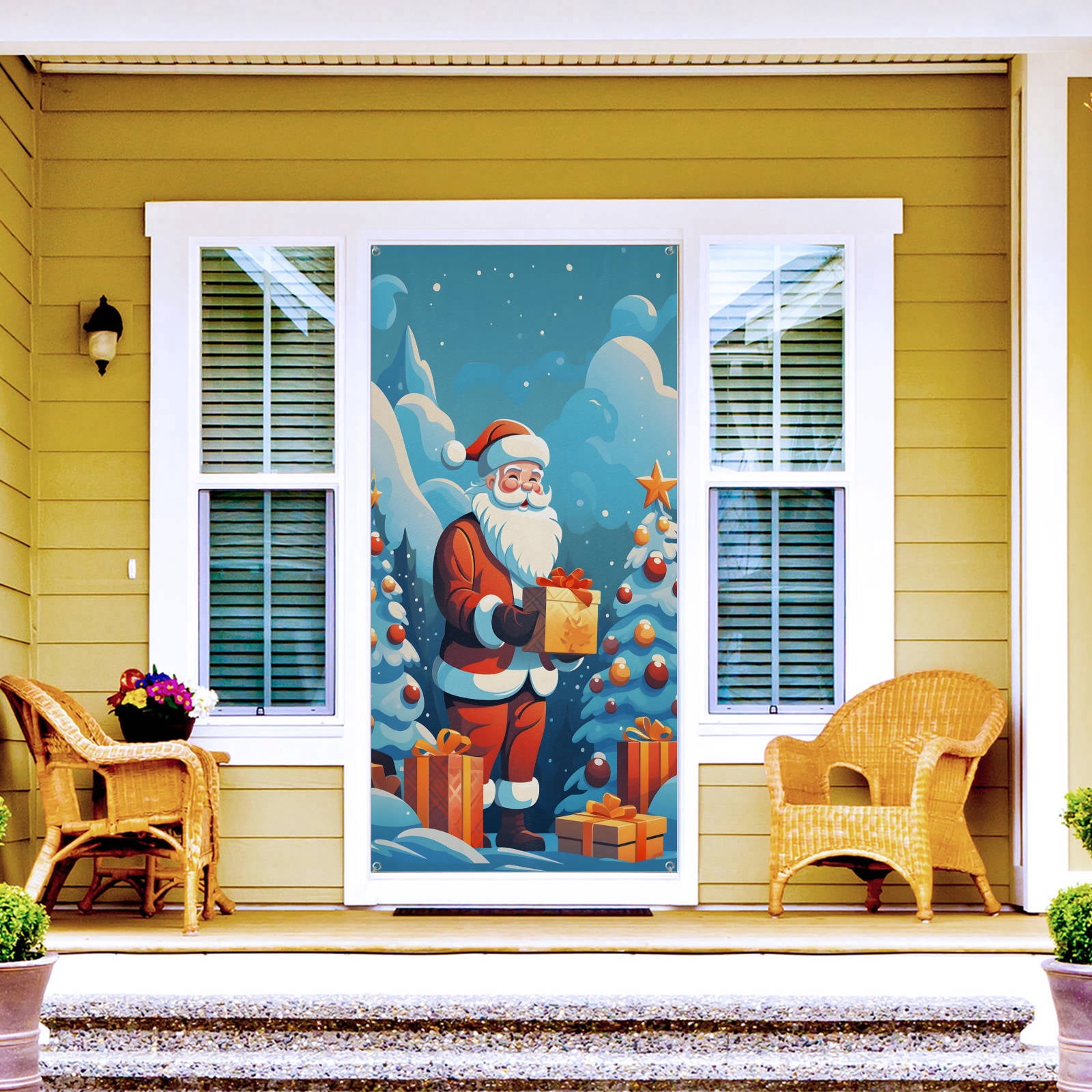 Festive Christmas Door Frames – Cheerful Fun Christmas Greetings and ...