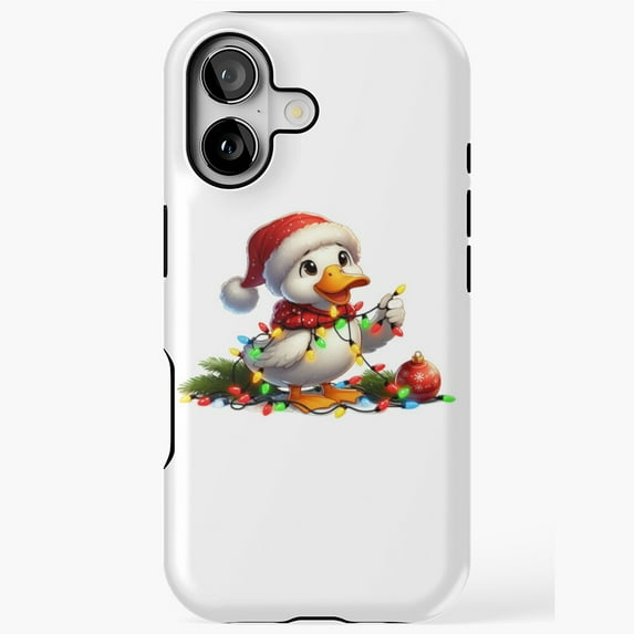 Festive Christmas Duck Holiday Animal Graphic Phone Case 17 16 15 14 13 ...