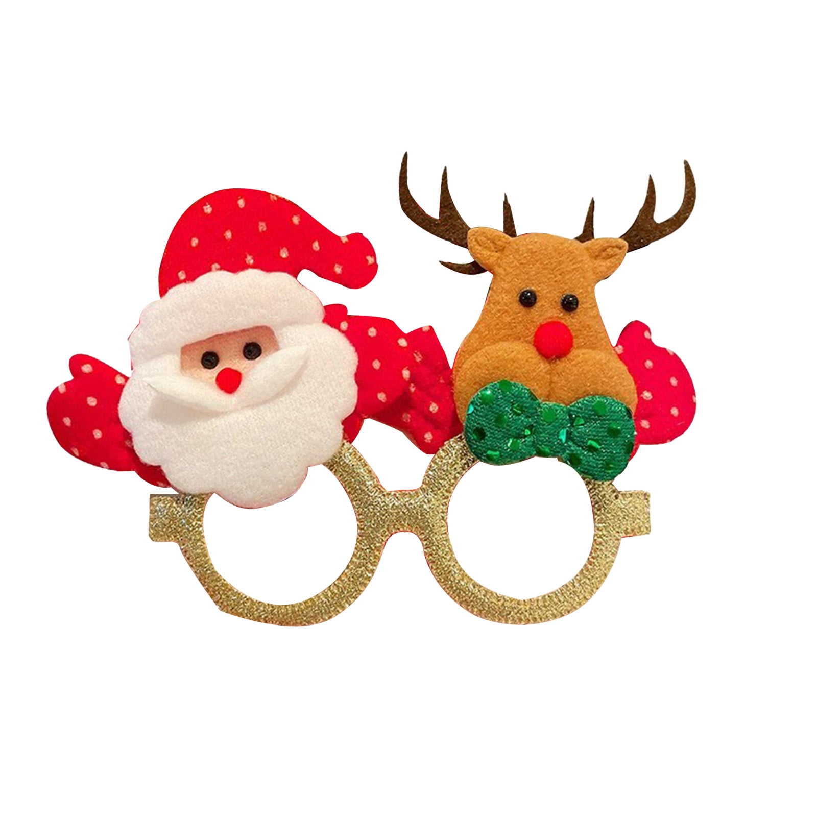 Festive Christmas Eyeglass Frames, Handmade Holiday Costume Glasses for ...