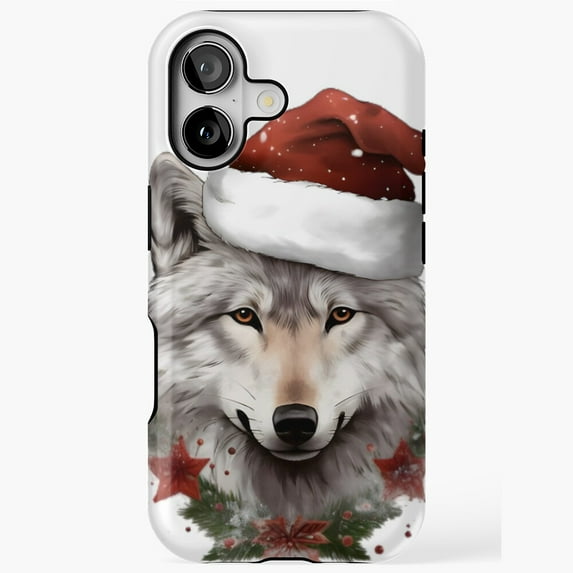 Festive Christmas Holiday Cat Themed Art Phone Case 17 16 15 14 13 12 ...