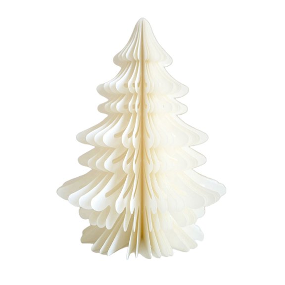 Honeycomb Paper Tree Christmas Decoration, Red, 35", by Holiday Time ...