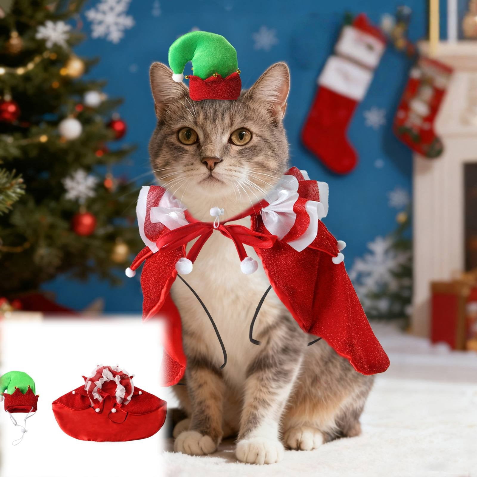 Festive Christmas Pet Cloak for Cats and Dogs - Create a Cheerful ...