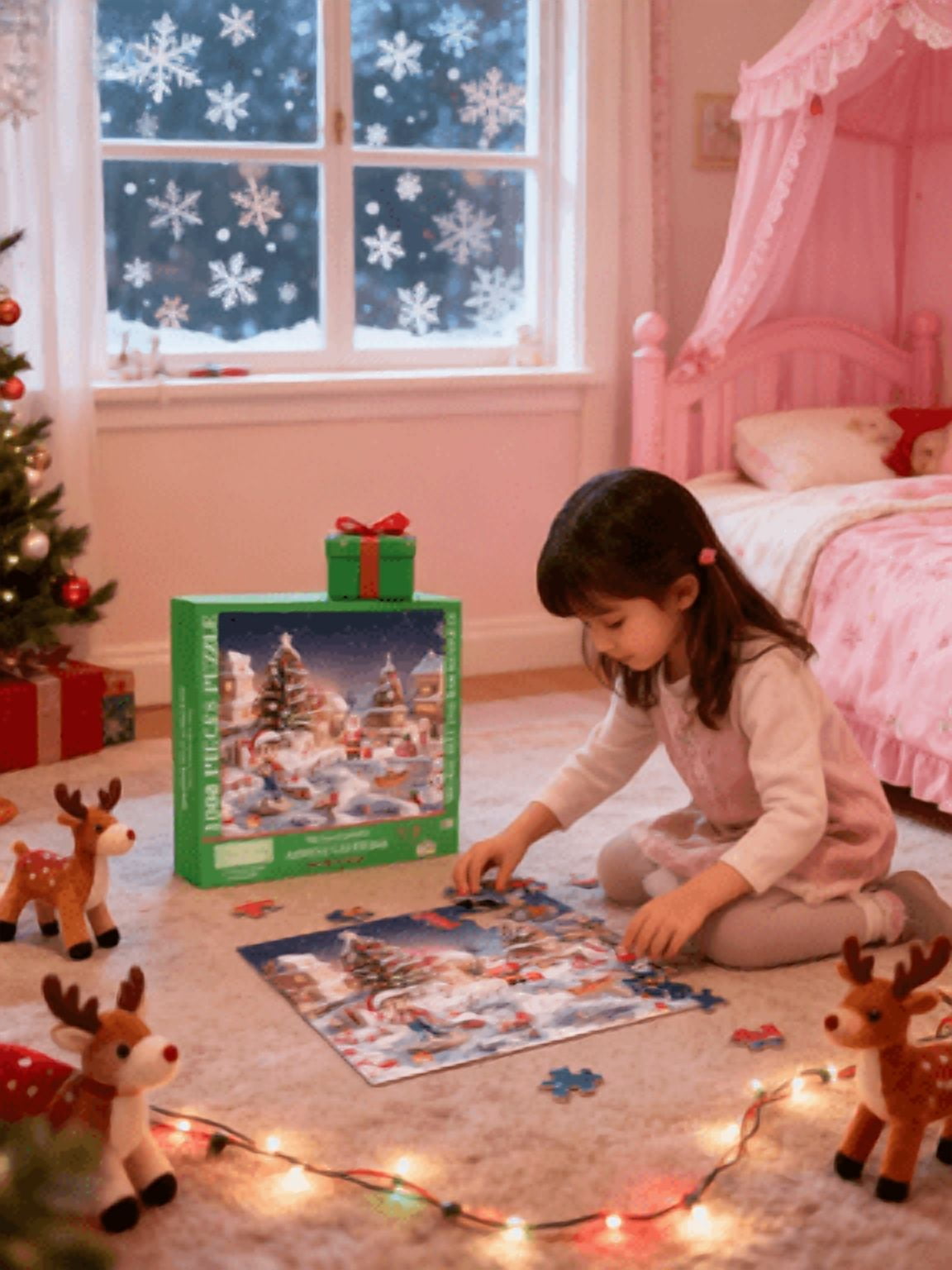 Festive Christmas Puzzle Advent Calendar: 1008-Piece Holiday Scene ...