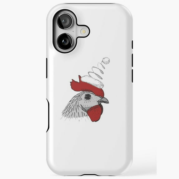 Festive Christmas Rooster Holiday Animal Phone Case 17 16 15 14 13 12 ...