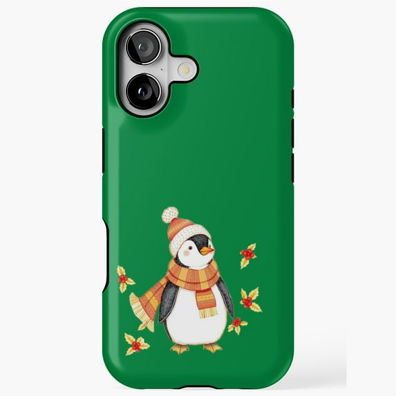 Festive Collection Penguin Holiday Tough Phone Case 17 16 15 14 13 12 ...