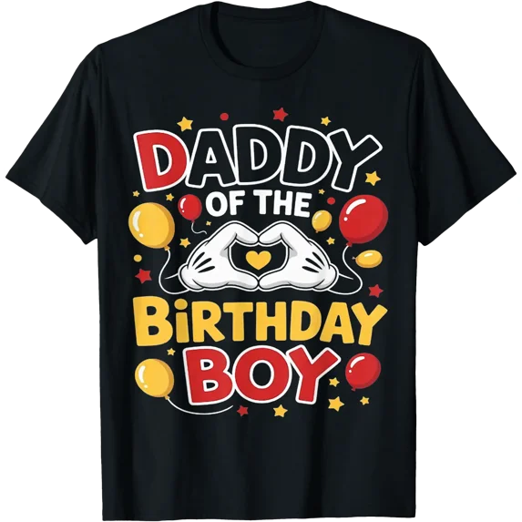 Festive Daddy's Celebration T-Shirt for Family Birthday Event - Walmart.com