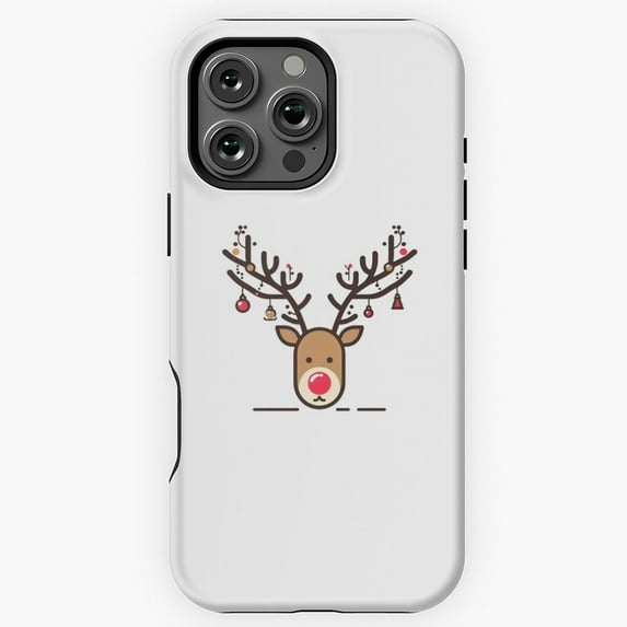 Festive Decorated Reindeer Winter Phone Case for iPhone 17 16 15 14 13 ...