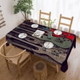 Festive Decorative Lace Rectangular Tablecloth,Guitar Patternprinted ...