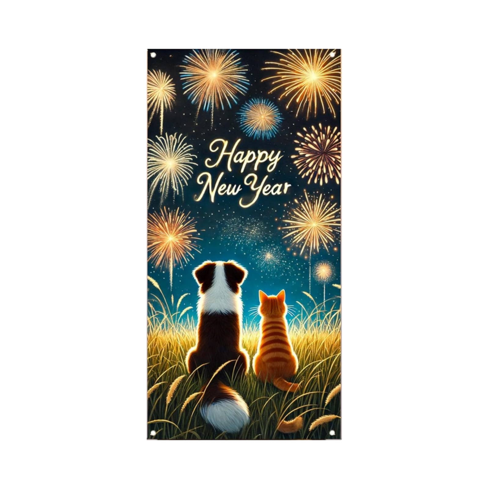 Festive Door Decoration for 2026 New Year, Christmas Themed Hanging ...