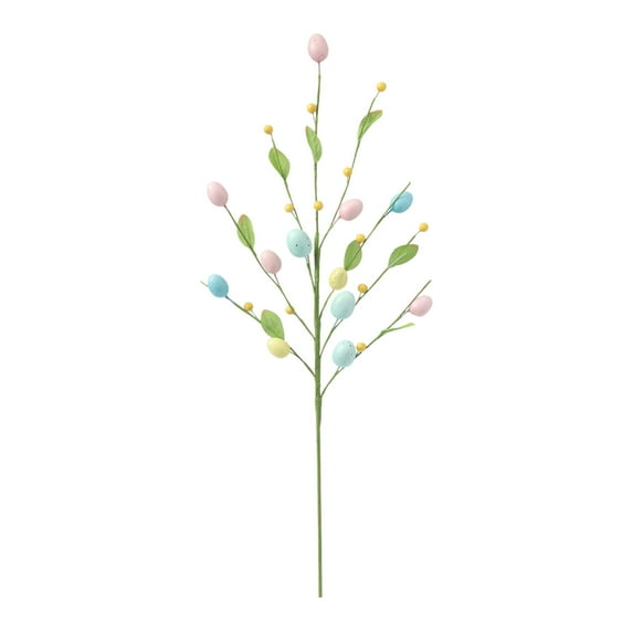 Festive Easter Egg Floral Inserts Spotted Design With Greenery For ...