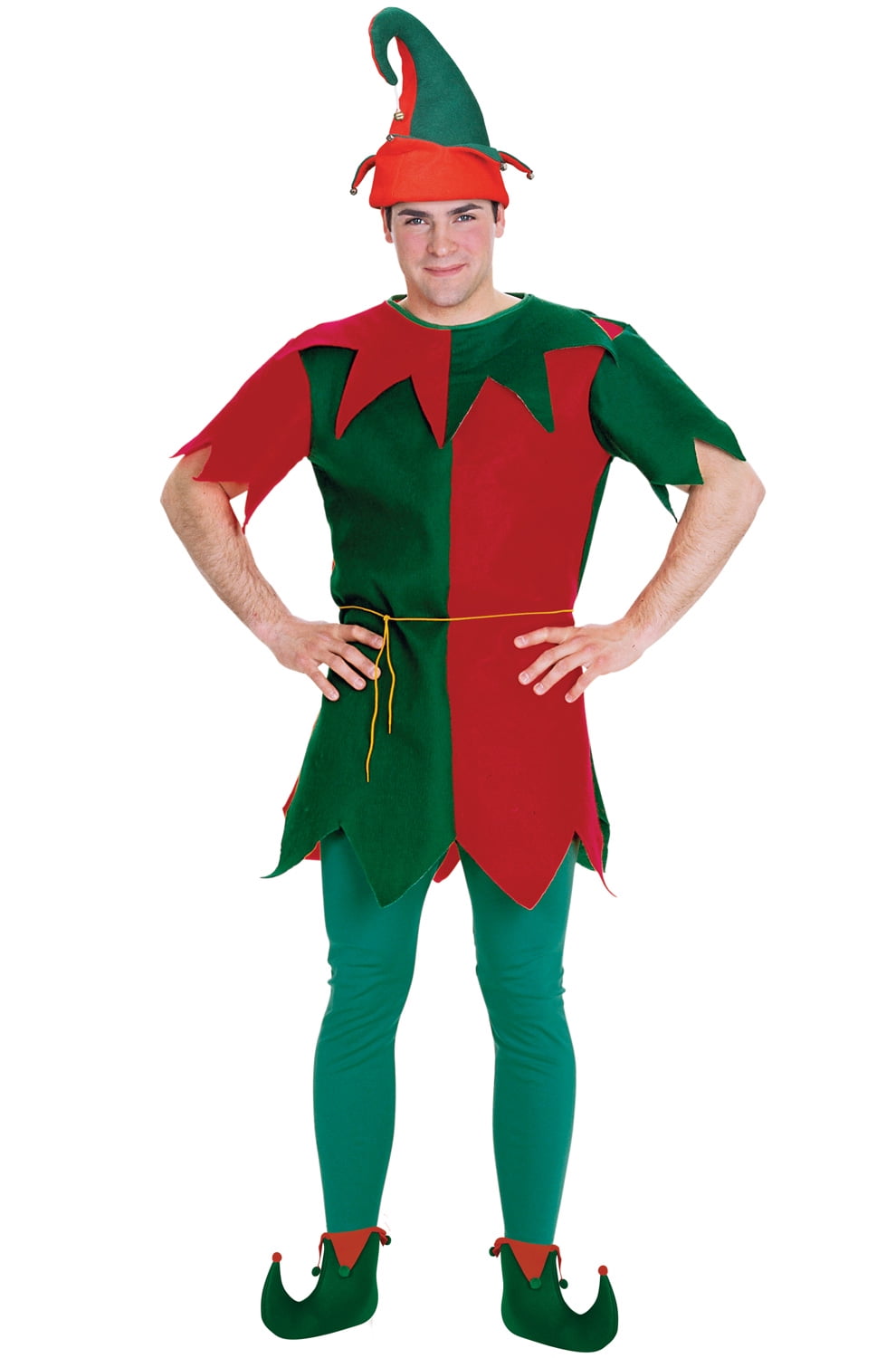 Festive Elf Tunic Adult Costume - Walmart.com