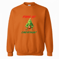 Festive Energy Green Grump Pump Up Funny Holiday Parody Sweatshirt, up ...