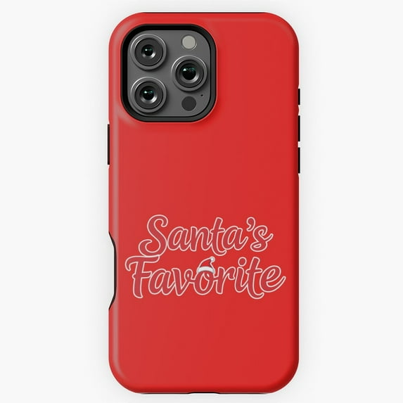 Festive Favorite Cute Holiday Quote Design iPhone Case 17 16 15 14 13 ...