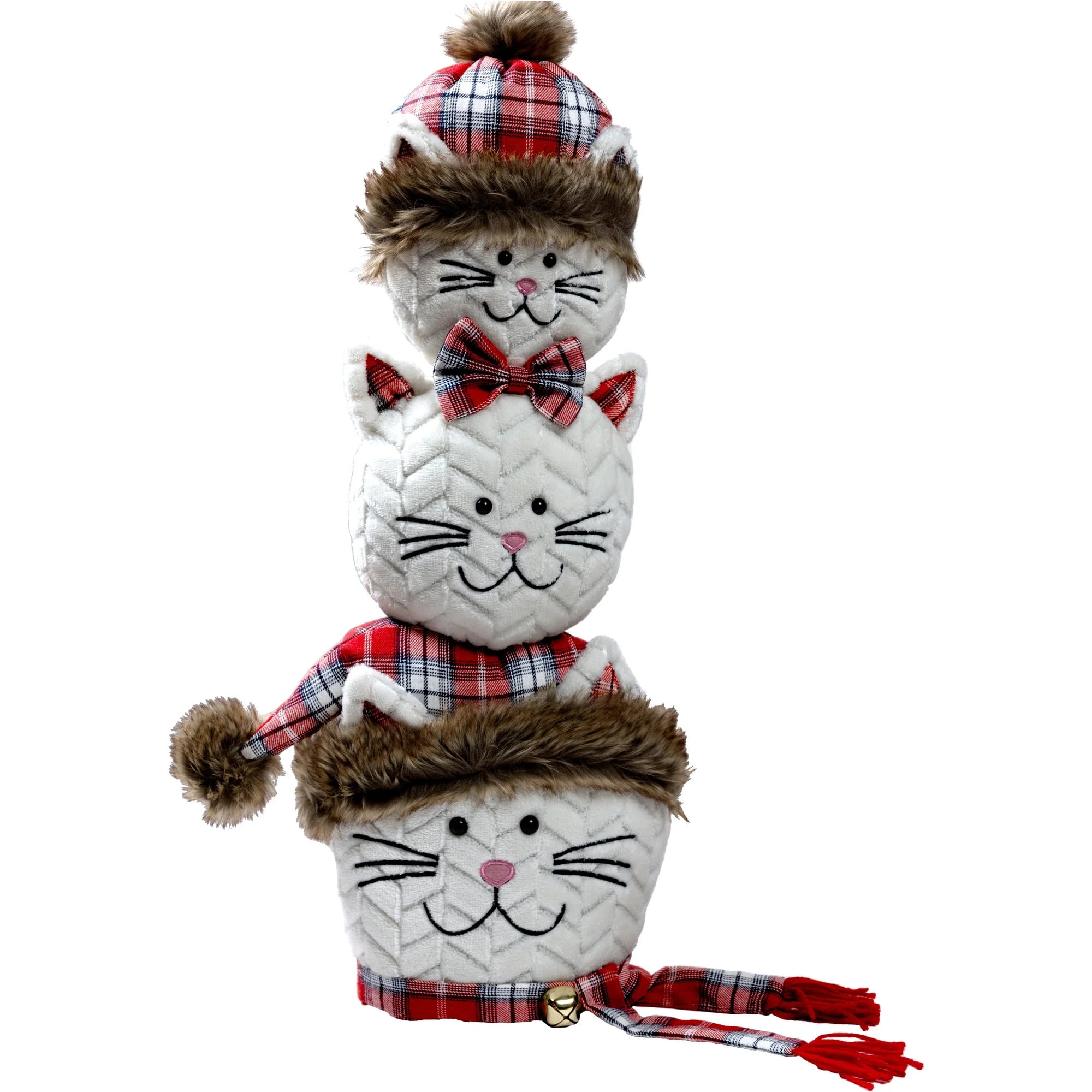 Festive Felines 25 Plush Stacked Cats - Walmart.com