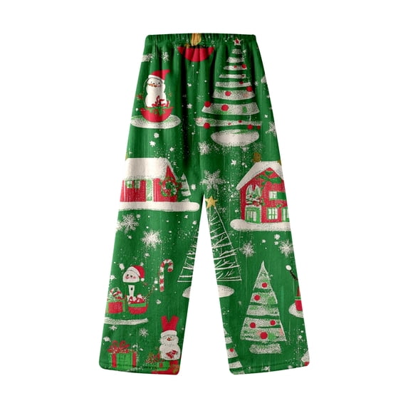 Festive Flannel Pajama Pants for Autumn and Winter: Soft, Warm, and ...