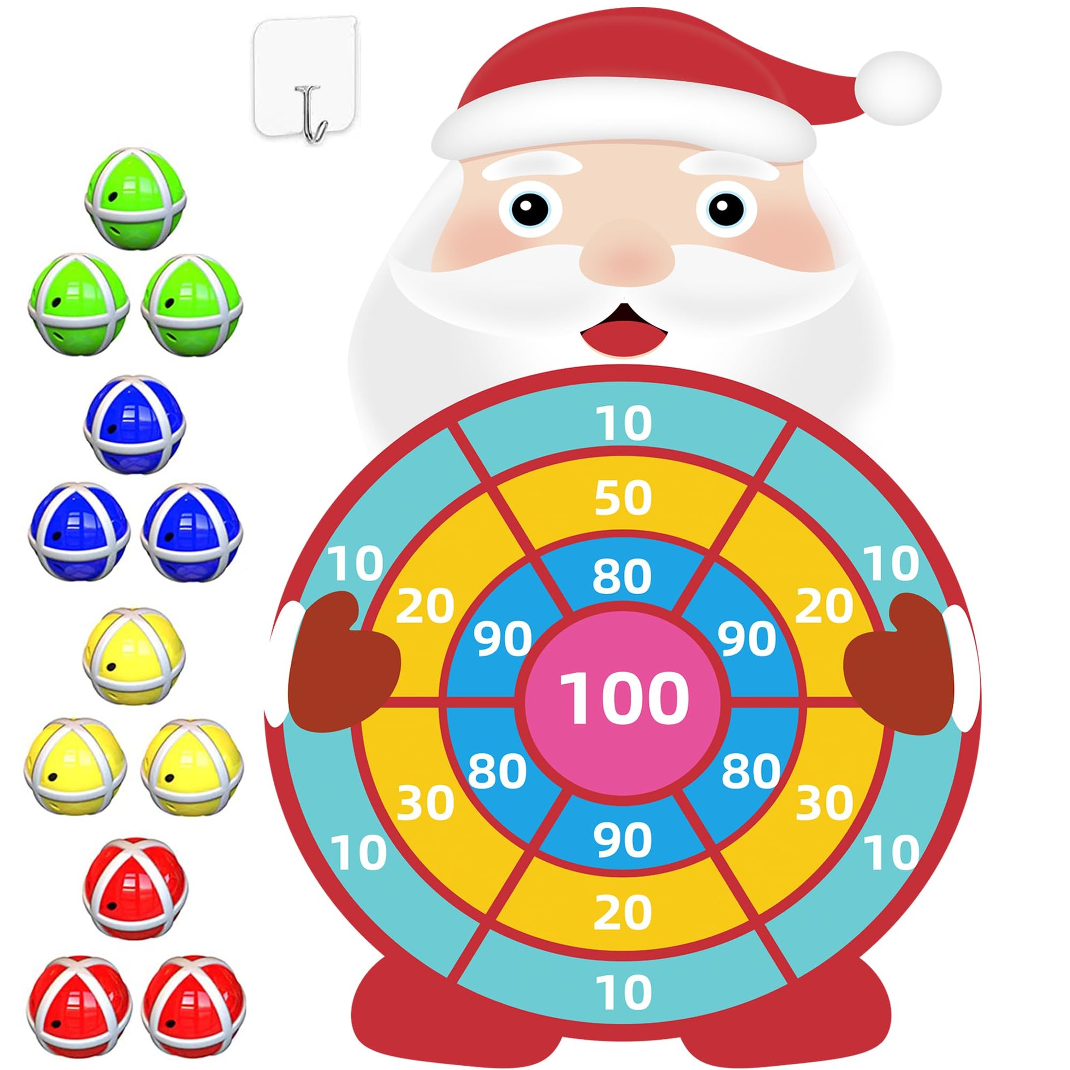 Festive Fun Dart Board Set - Santa's Workshop Edition! Perfect for ...