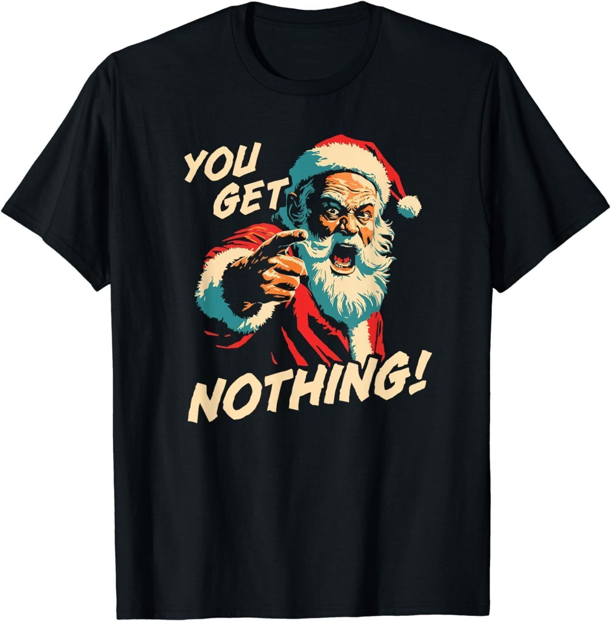 Festive Fury Tee: Unleash Your Inner Holiday Battle - Walmart.com