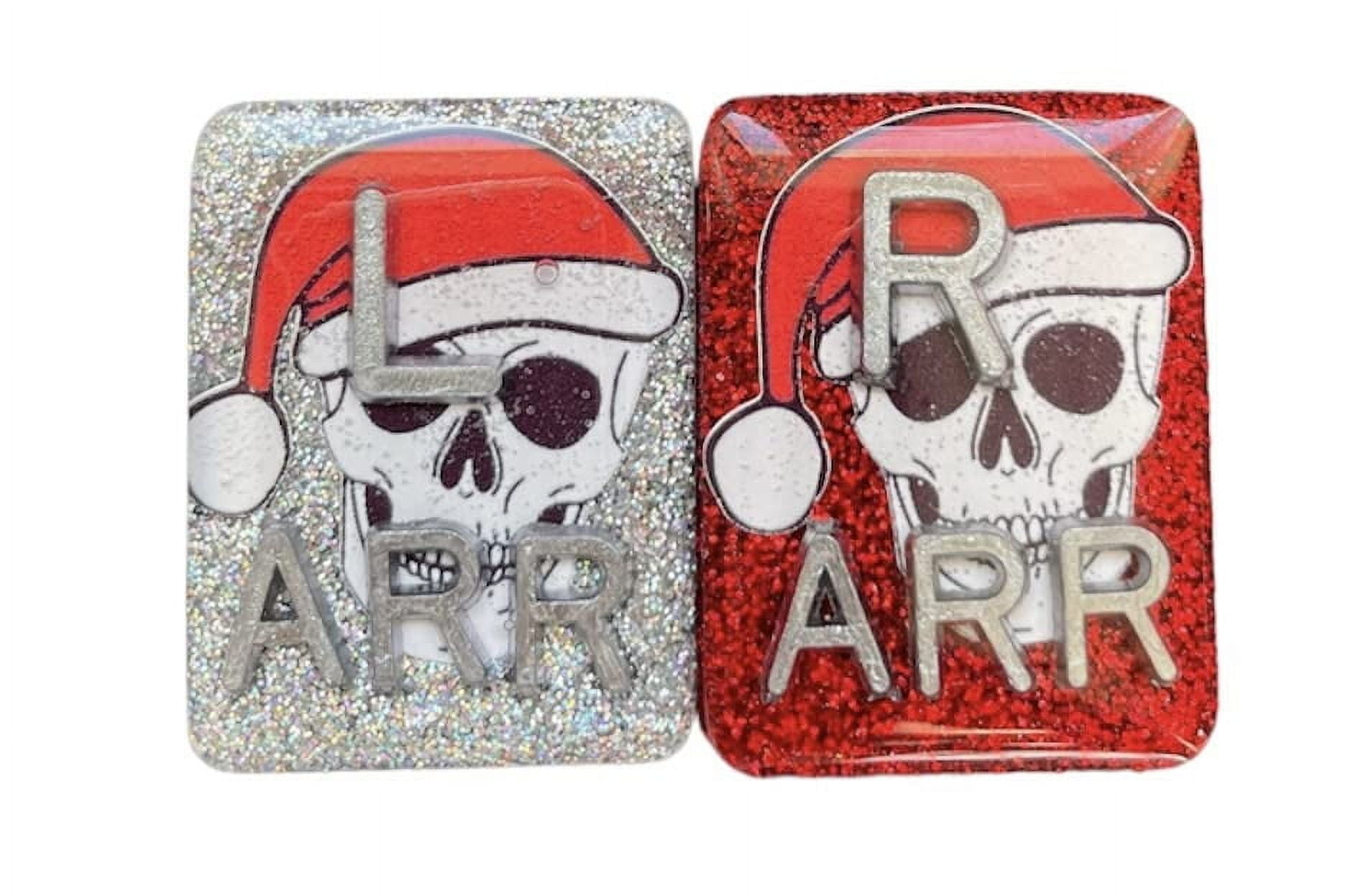 Festive Fusion: Skull & Santa Hat Multi-Colored Xray Markers - Walmart.com