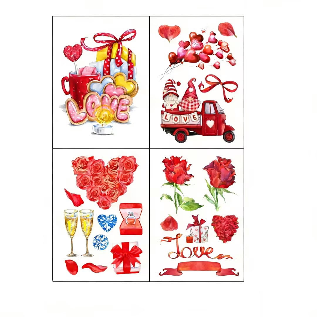 Festive Gathering Valentines Day Sticker With Window Display Design ...