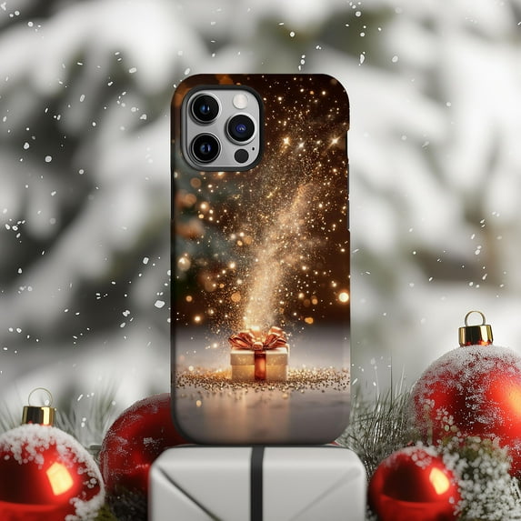 Festive Gift Box Phone Case Holiday Present Pattern Art 17 through 11 ...