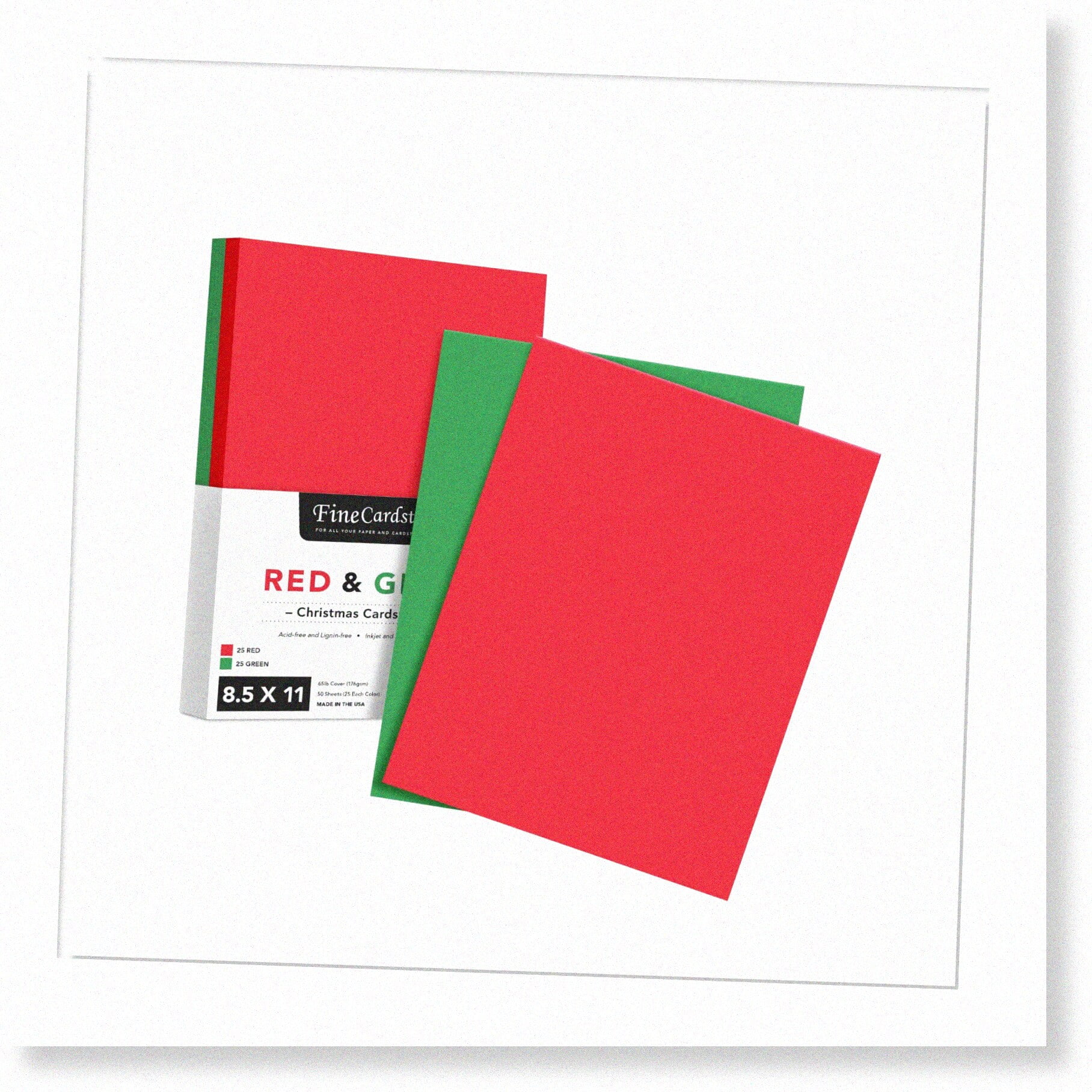 Festive Greetings Cardstock Pack - 50 Sheets of 8.5 x 11" 65lb Cover ...