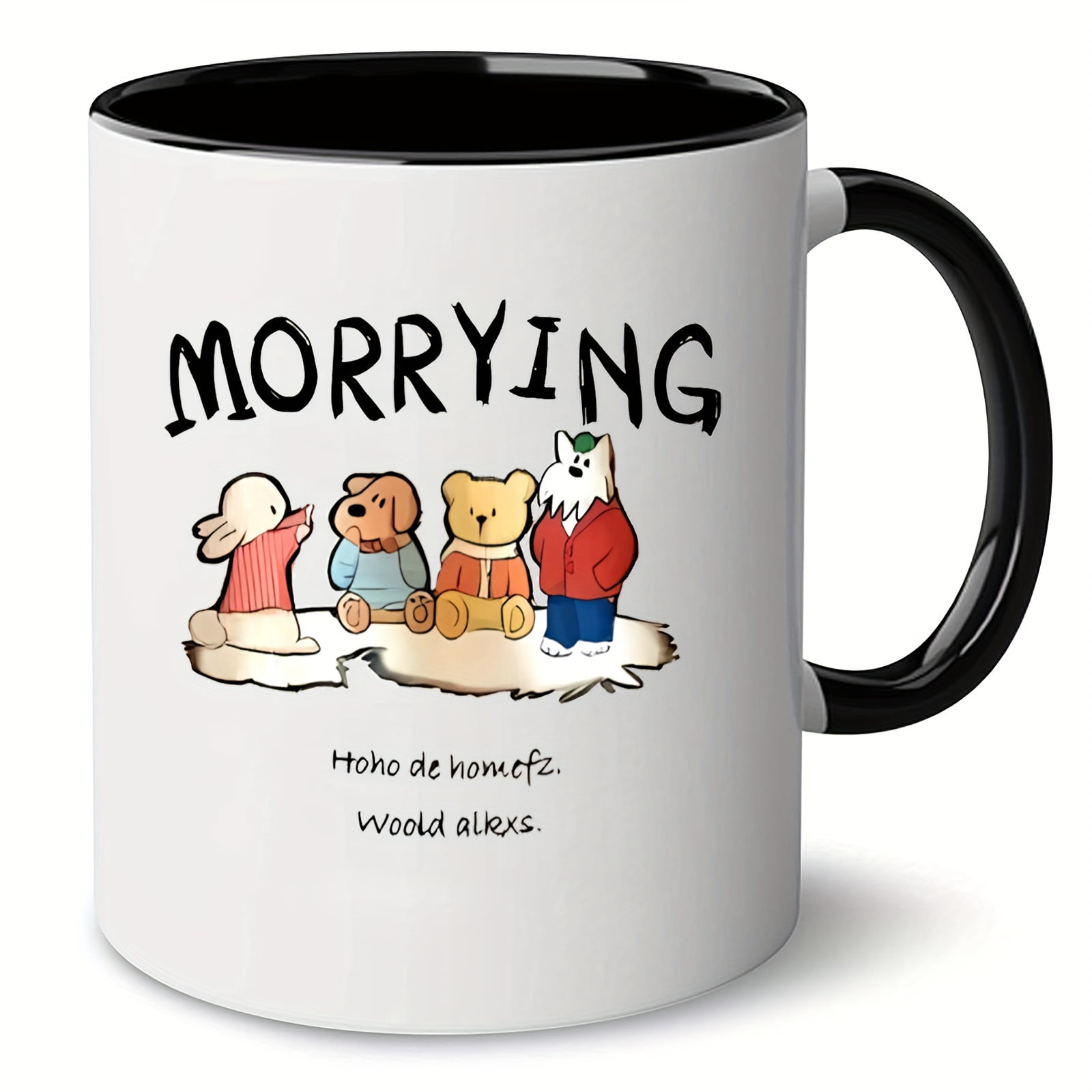 Festive Hip Hop Cartoon Mug: Perfect for Everyday Home Laughs - Hand ...