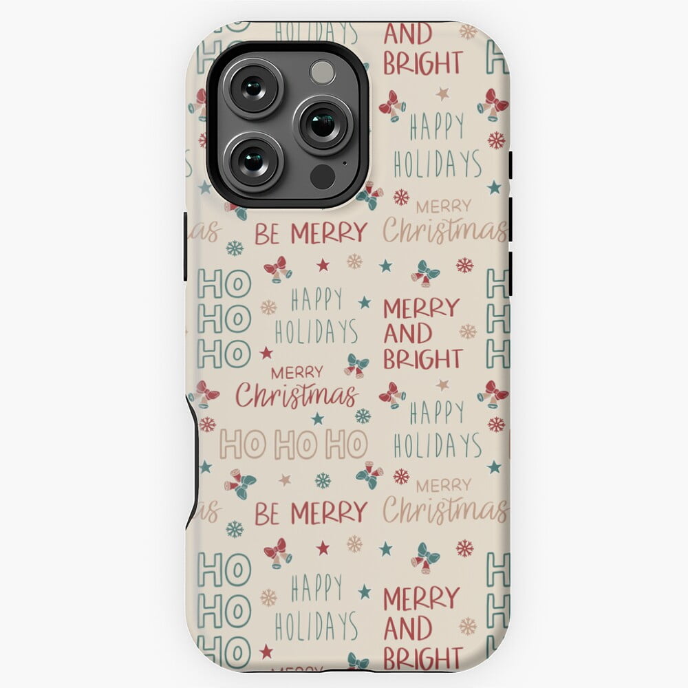 Festive Holiday Card Merry Christmas Phone Case For iPhone 17 16 15 14 ...