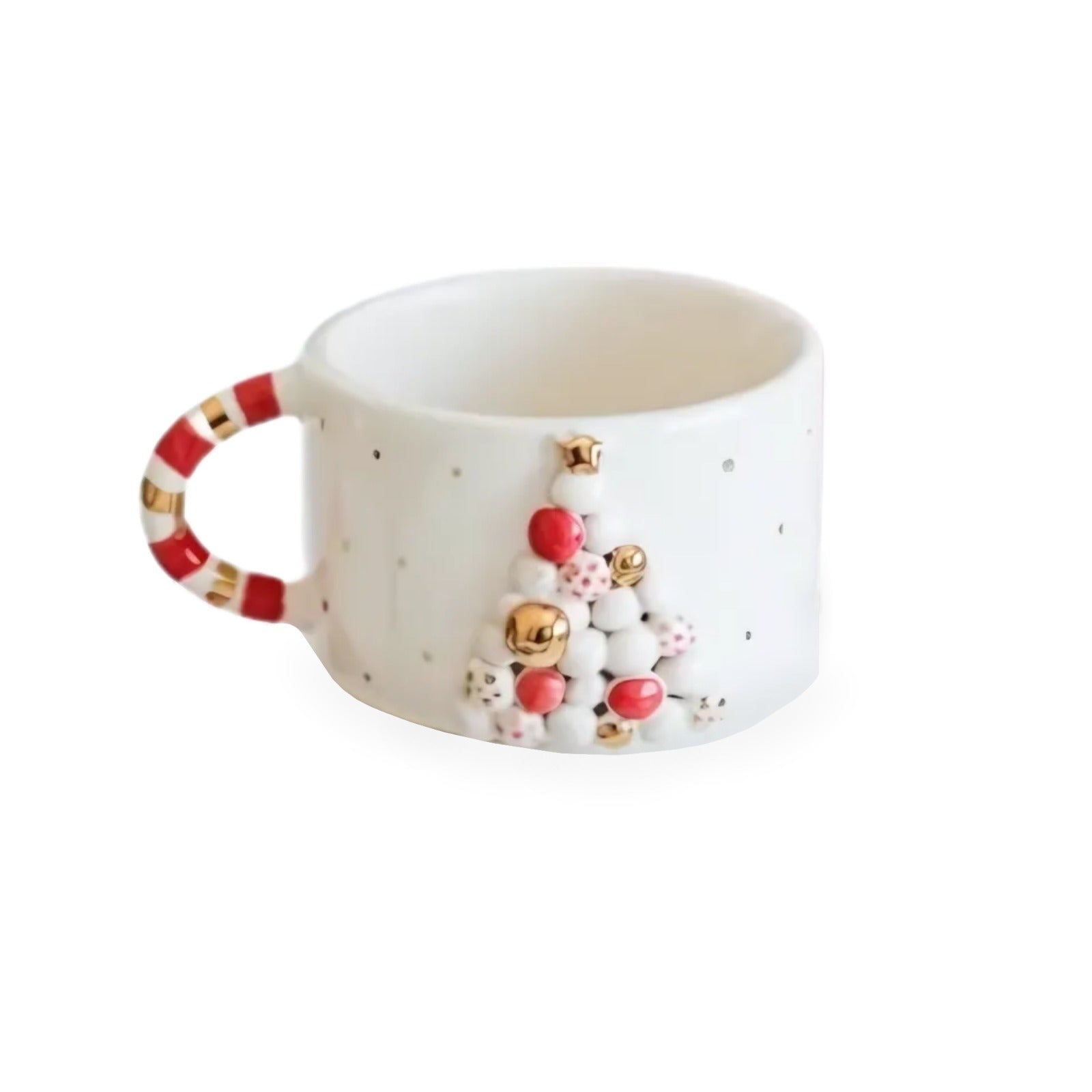 Festive Holiday Mug Collection - Pink & Gold Christmas Tree Mug ...