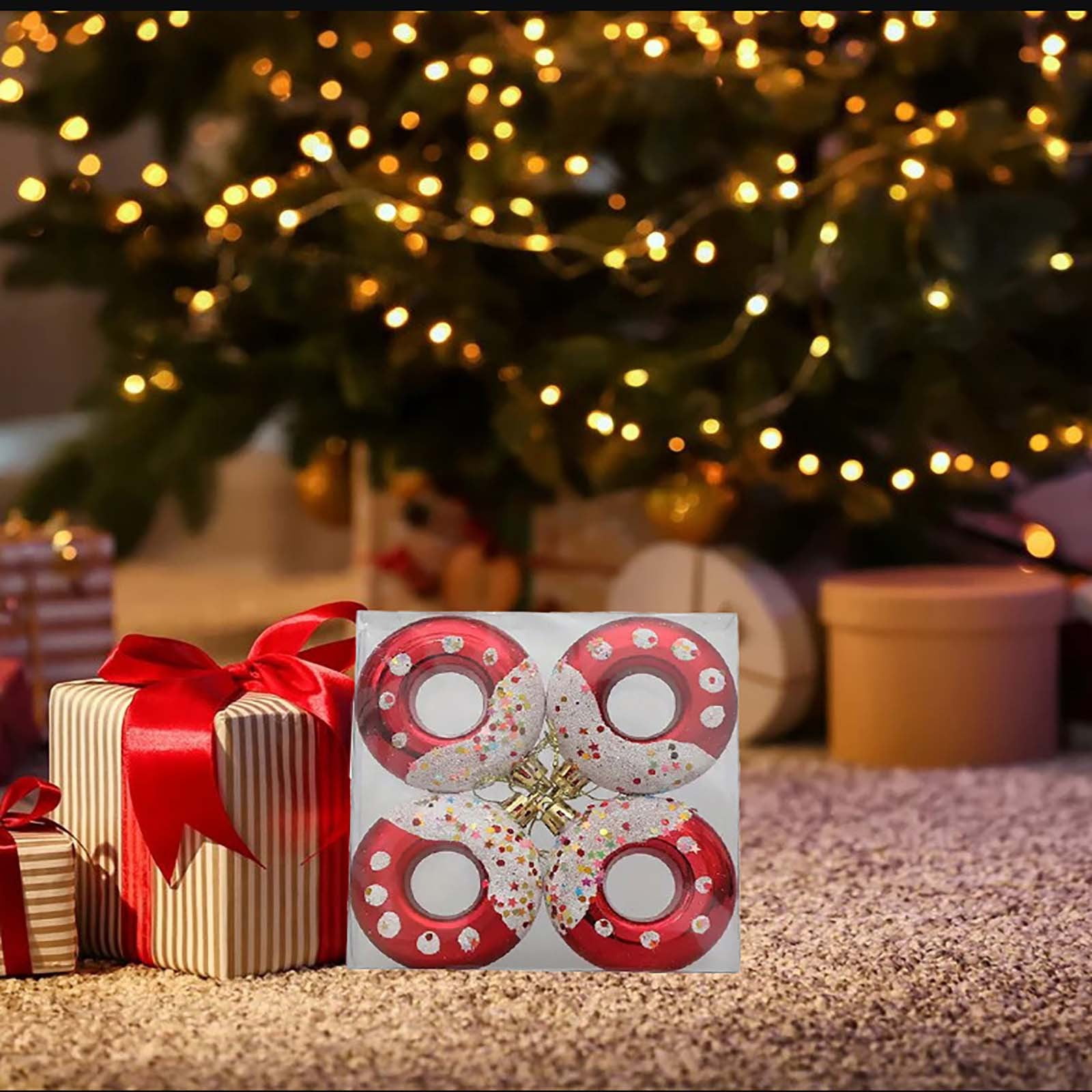 Festive Holiday Tree Ring Decorations for Seasonal Home Celebration ...