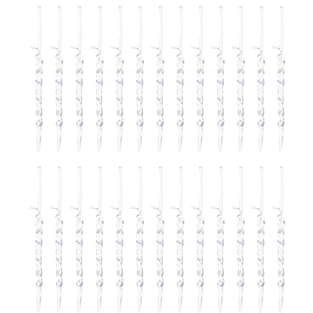 Festive Ice Crystal Ornaments, Clear Acrylic Icicles For A Magical ...