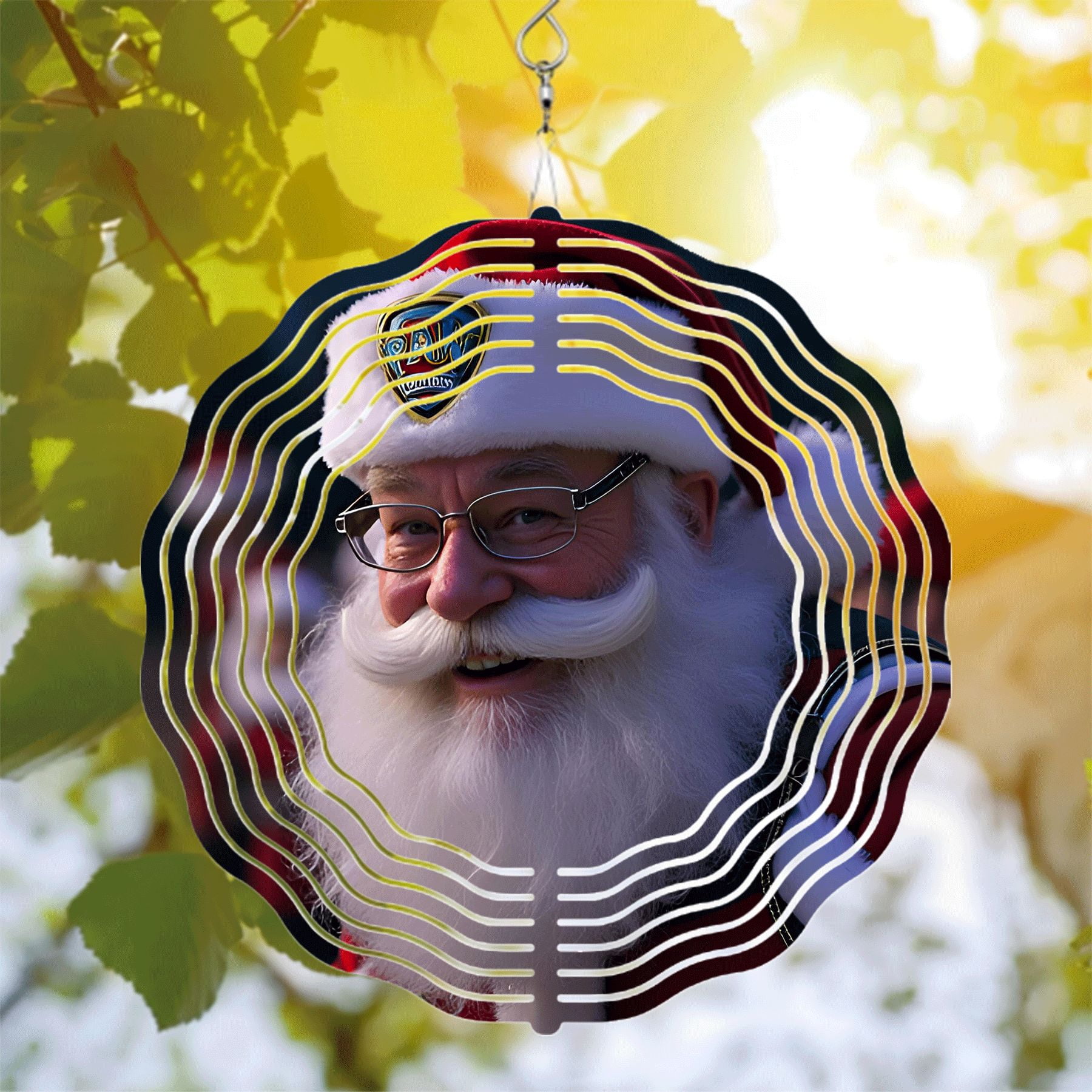 Festive Metal Hanging Wind Spinners & Chimes for Yard & Garden ...