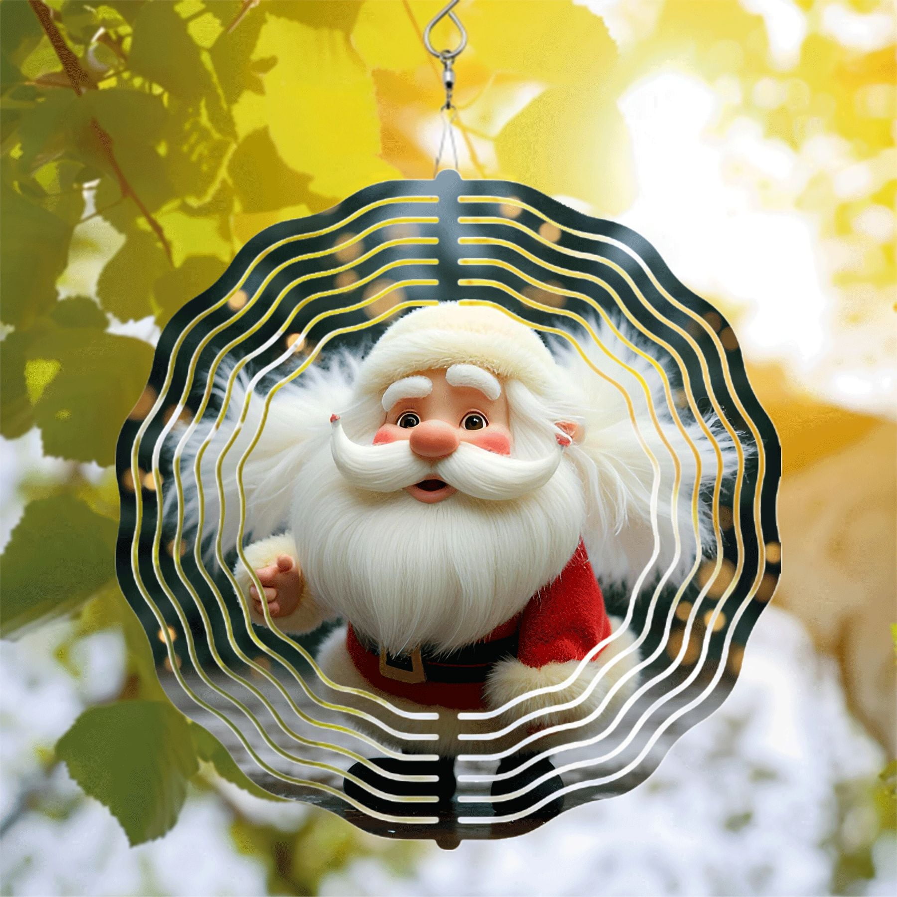 Festive Metal Hanging Wind Spinners & Chimes for Yard & Garden ...