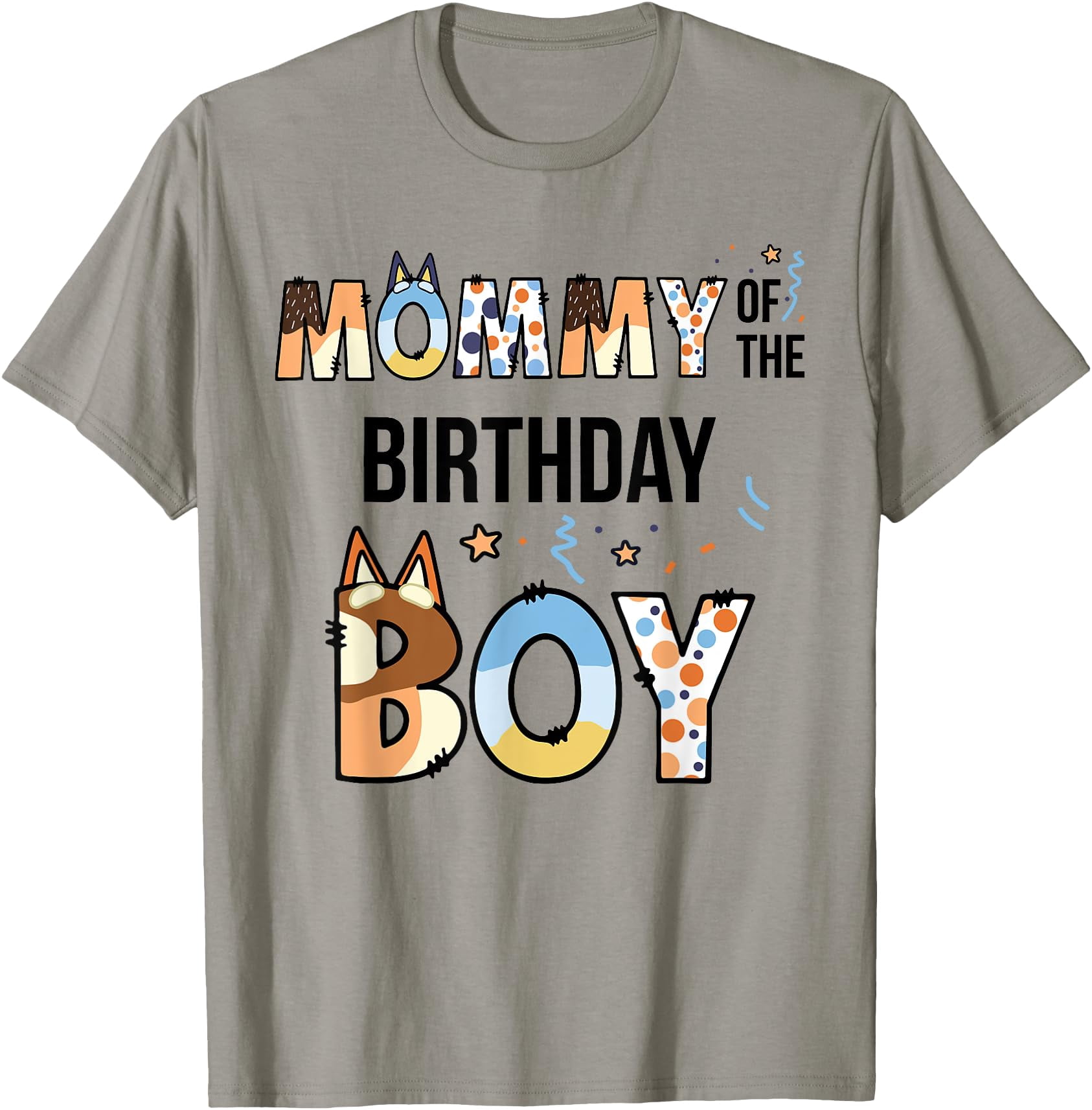 Festive Mommy Birthday Party Cartoon Dog T-Shirt - Walmart.com