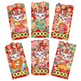 Festive Money Envelopes Cartoon Rabbit Lucky Money Envelopes 6pcs Set ...