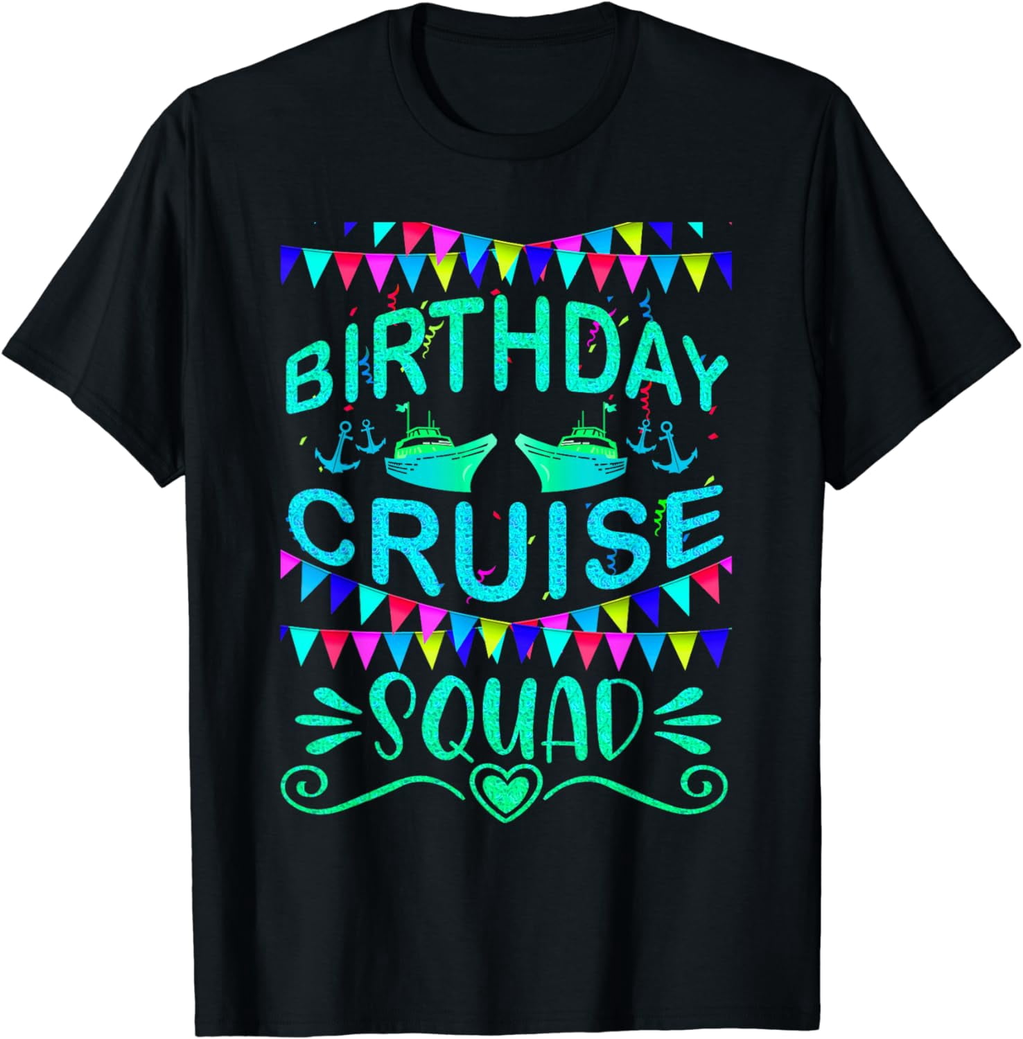 Festive My Birthday Cruise Ship Party Men, Women, and T-Shirt - Walmart.com
