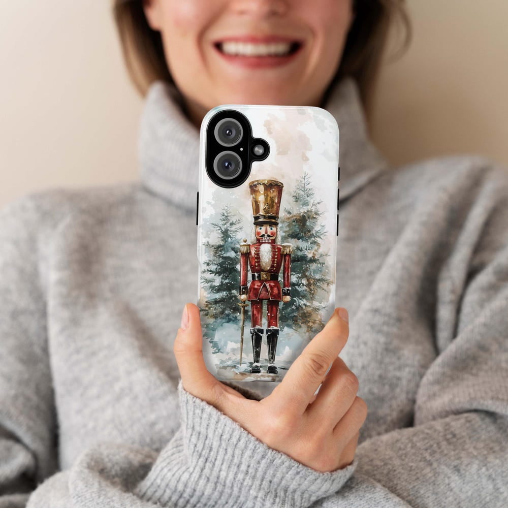 Festive Nutcracker Holiday Winter Forest Phone Case 17 16 15 14 13 12 ...