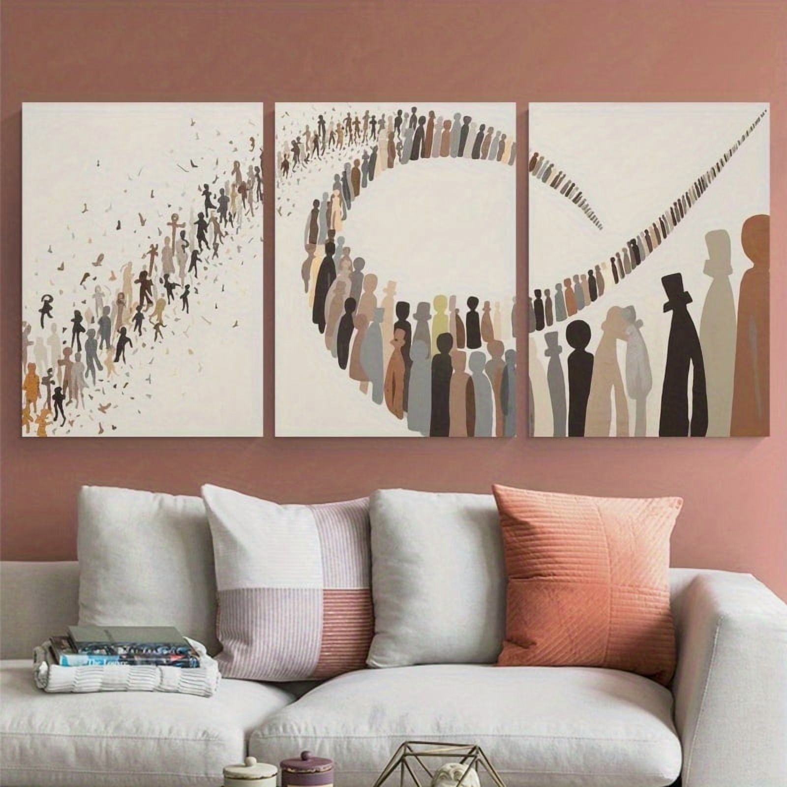 Festive Party Party Canvas Wall Art 3pcs Unframed, Wall Decor for ...